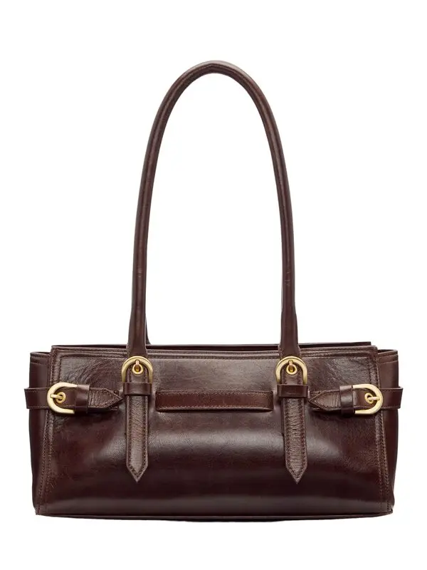REFORMATION Beatrice Shoulder Bag - Brown