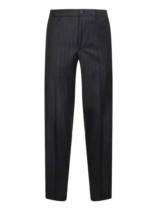 Tagliatore Pinstriped Trousers - Grey