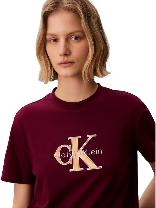 Calvin Klein Printed Classic T-shirt - Berry Glaze