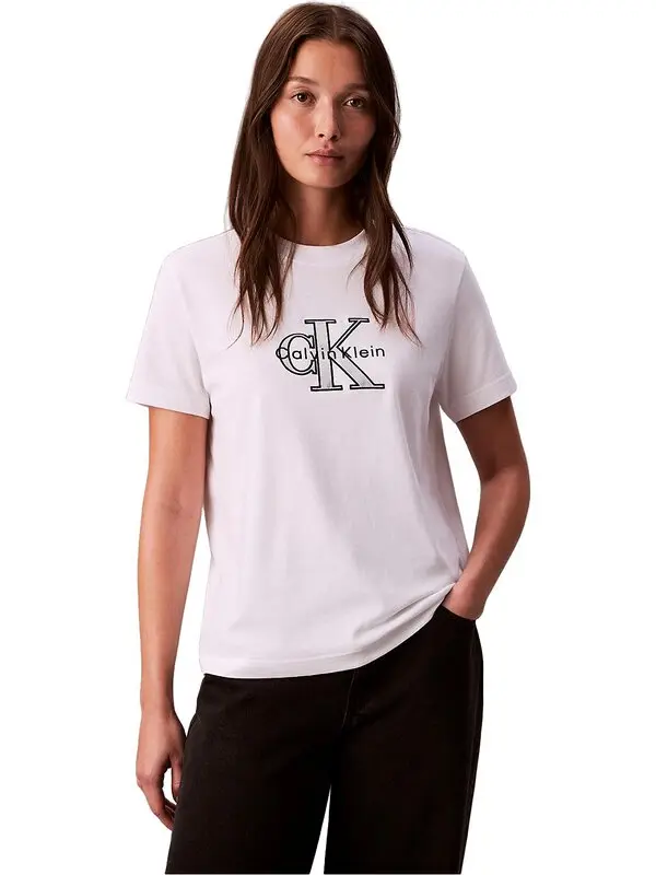 Calvin Klein Printed Classic T-shirt - Brilliant White