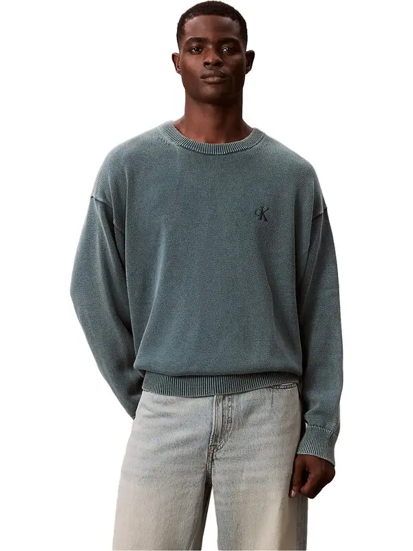 Calvin Klein Cotton Relaxed Crewneck Sweater - Magical Forest