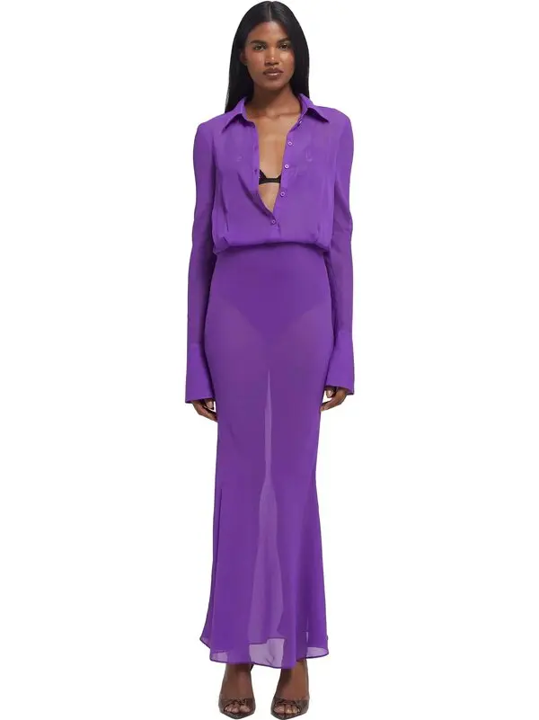 RAT & BOA Ember Shirt Dress - Purple