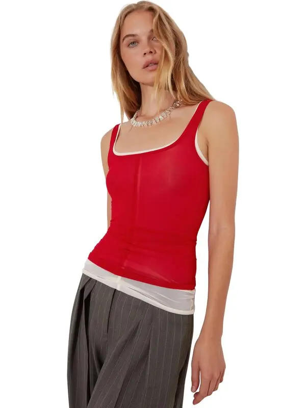 RAT & BOA Layered Vest Top - Red