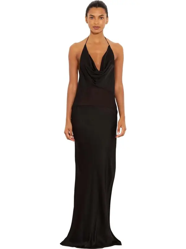 RAT & BOA Maxi Slip Dress - Black