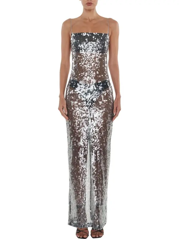 RAT & BOA Mercury Sequin Maxi Dress - Metallic