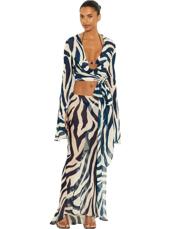 RAT & BOA Lazure Zebra Print Blouse - Animal