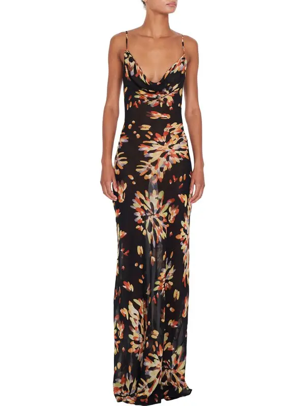 RAT & BOA Catarina Maxi Slip Dress - Floral