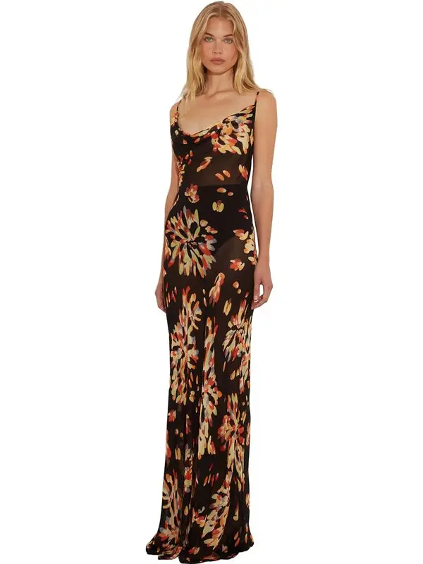 RAT & BOA Catarina Maxi Slip Dress - Floral