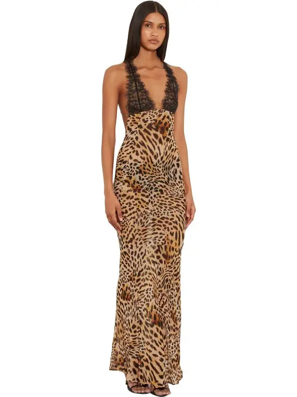 RAT & BOA Akima Leopard Slip Dress - Animal