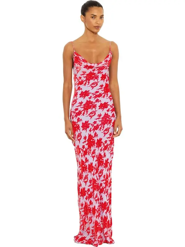 RAT & BOA Athena Devoré Dress - Red