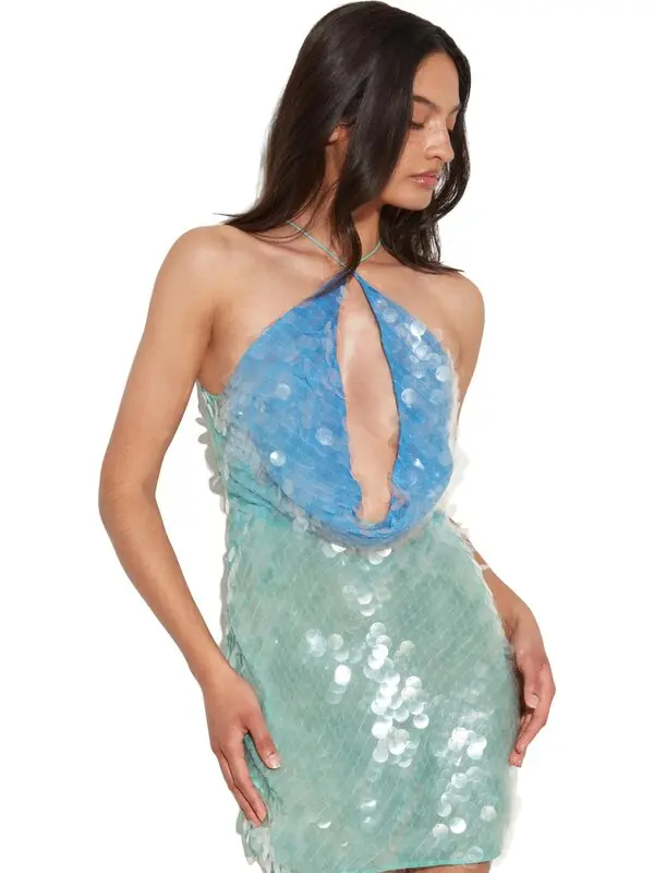 RAT & BOA Kiki Sequin Mini Dress - Blue