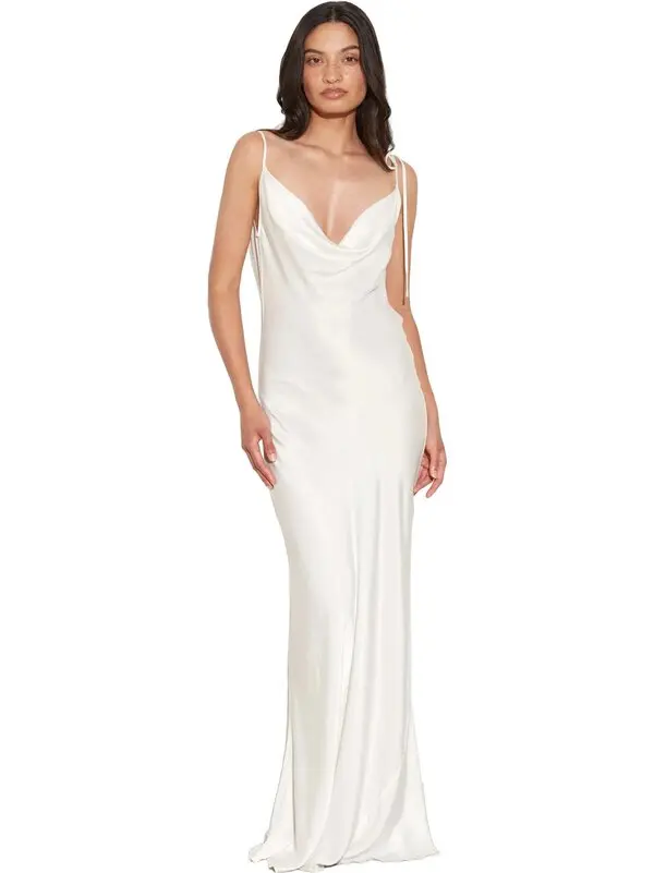 RAT & BOA Ophelia Maxi Slip Dress - White