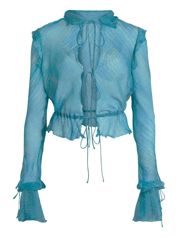 RAT & BOA Havana Long Sleeve Top - Turquoise