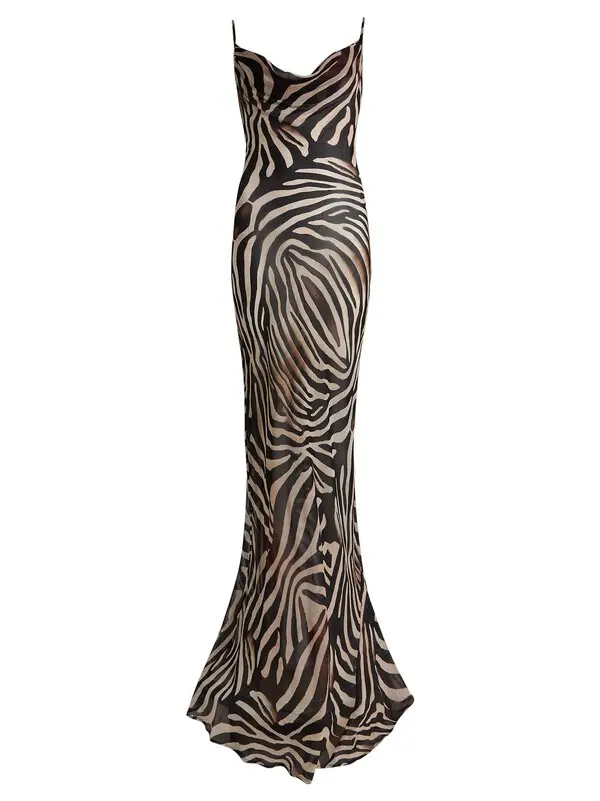 RAT & BOA Majel Zebra-print Maxi Dress - Animal