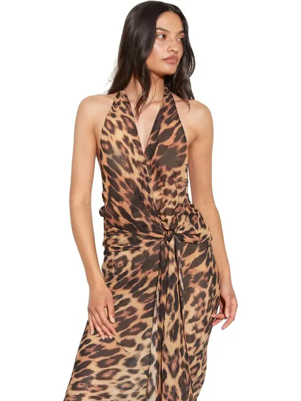 RAT & BOA Monique Halter Top - Animal