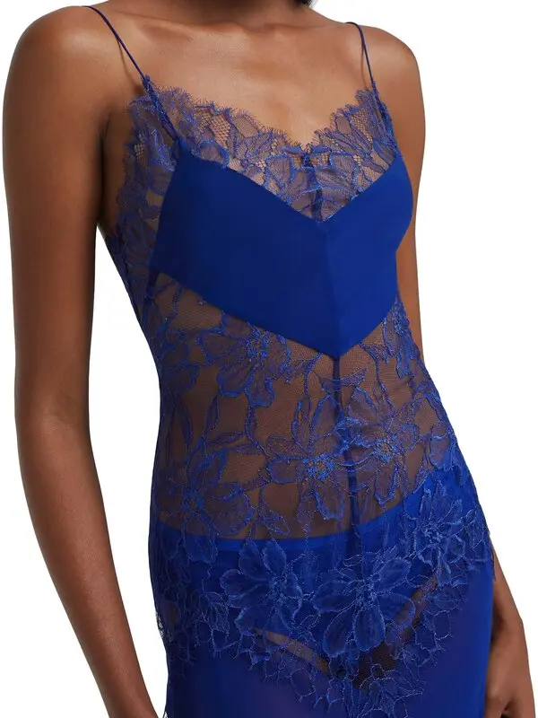 RAT & BOA Pirella Lace Slip Dress - Blue