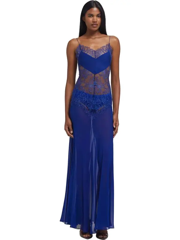 RAT & BOA Pirella Lace Slip Dress - Blue