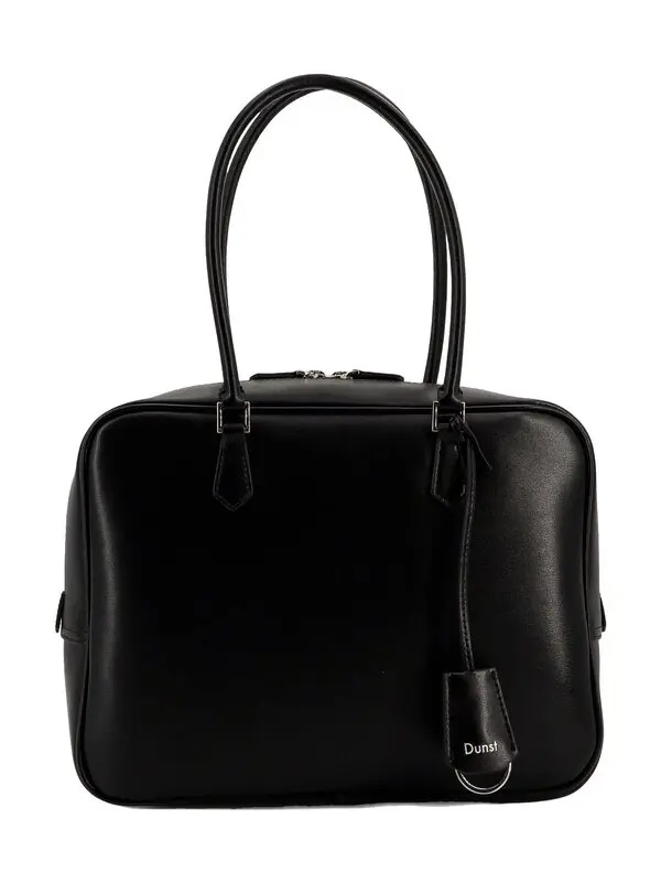 DUNST Classic Leather Top Handle Bag - Black