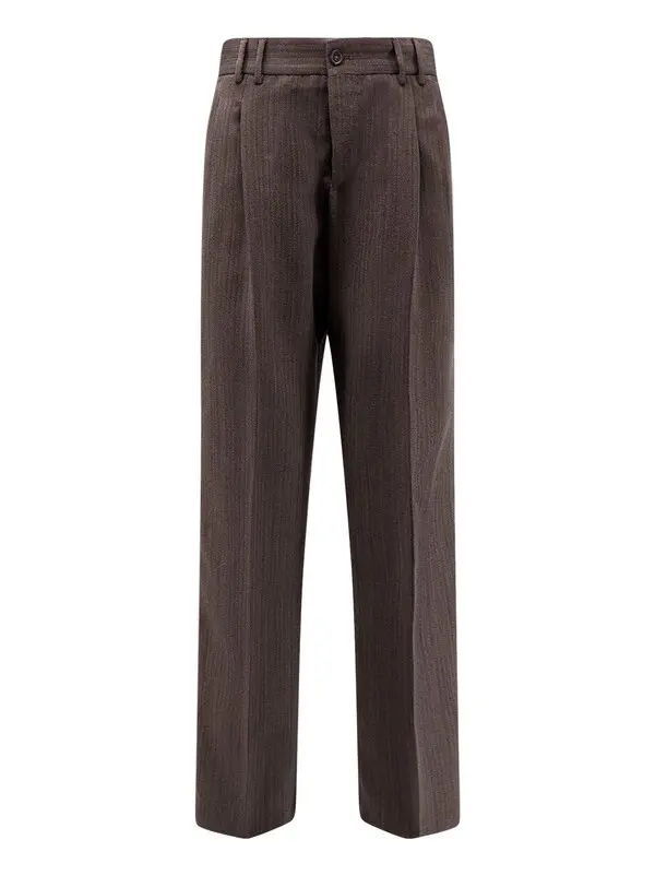 PT TORINO Michael Virgin Wool Trousers - Brown