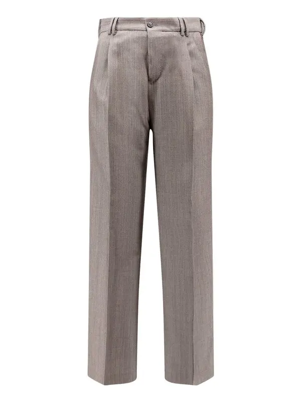 PT TORINO Michael Virgin Wool Trousers - Brown
