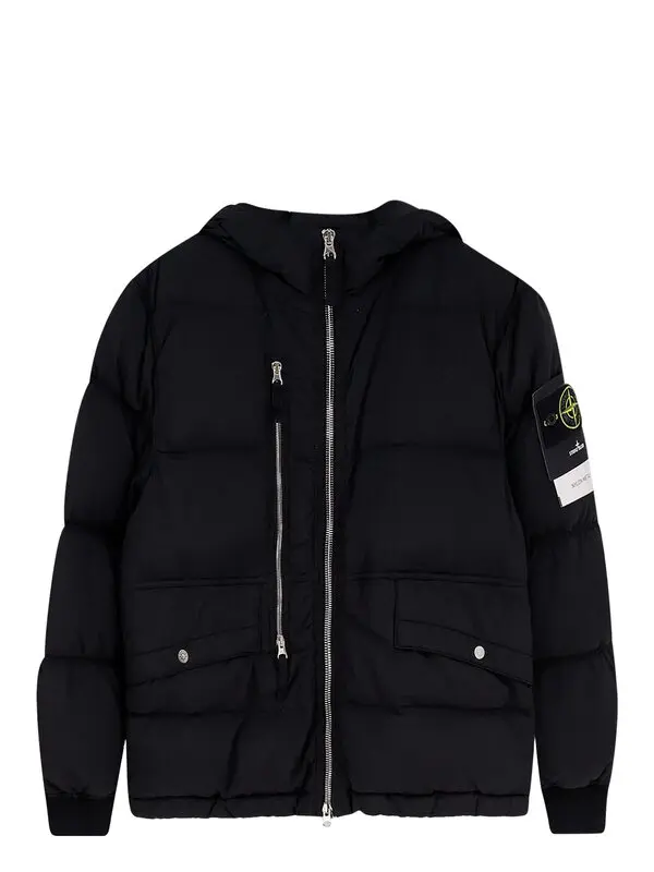 Stone Island Nylon Down Jacket - Black