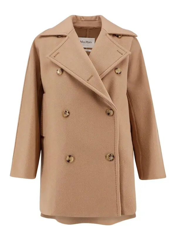 Max Mara Asturie Oversize Virgin Wool And Cashmere Coat - Beige