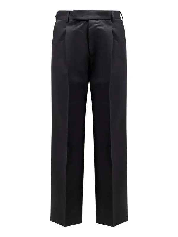 PT TORINO Quindici Edge Wool Trousers - Black