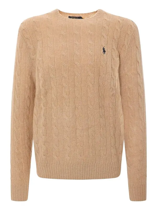 Ralph Lauren Wool And Cashmere Blend Sweater - Beige