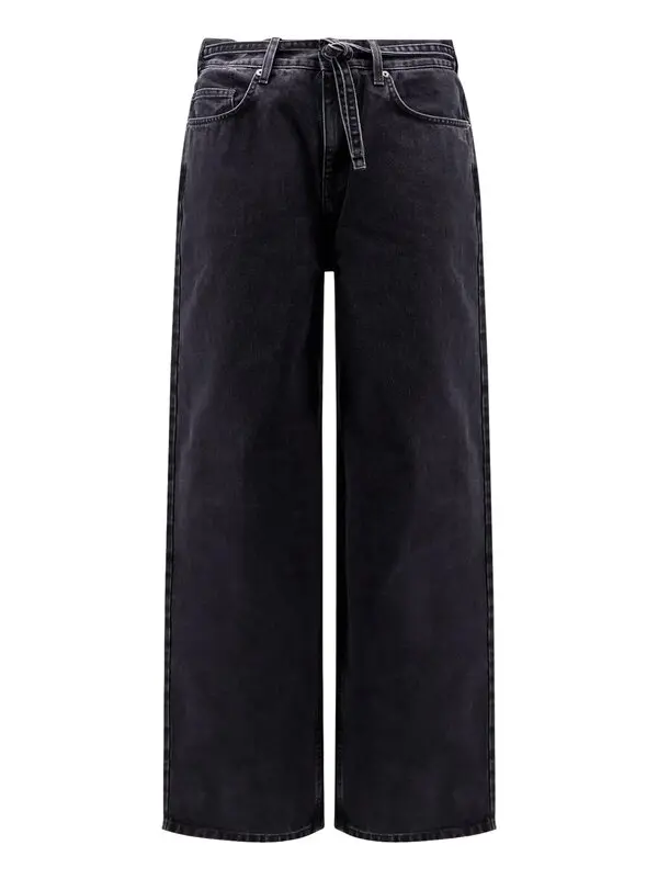 Axel Arigato Relaxed Fit Denim Trousers - Black