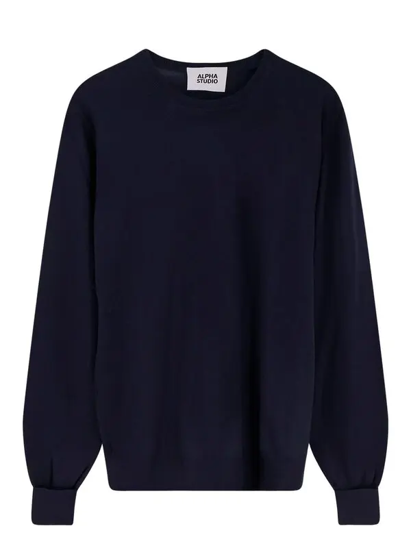 Alpha Studio Wool Sweater - Blue