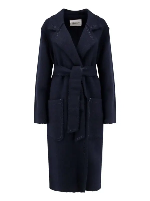 Max Mara Wool And Cashmere Coat - Blue