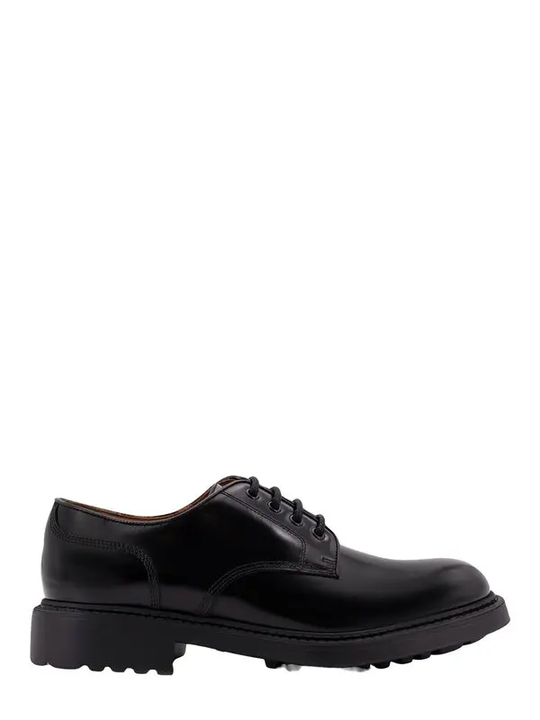 DOUCAL'S Lace-up Leather Shoes - Black