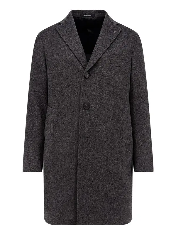 Tagliatore Virgin Wool Three-button Coat - Grey