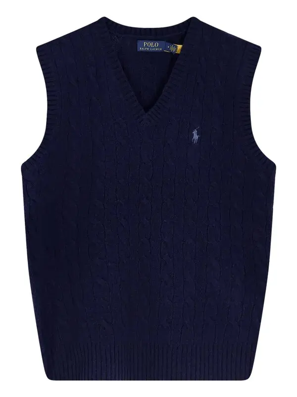 Polo Ralph Lauren Wool And Cashmere Vest - Blue