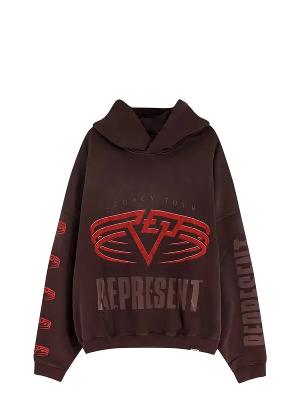 REPRESENT Living Legacy Reversible Hooded Sweatshirt - Brown