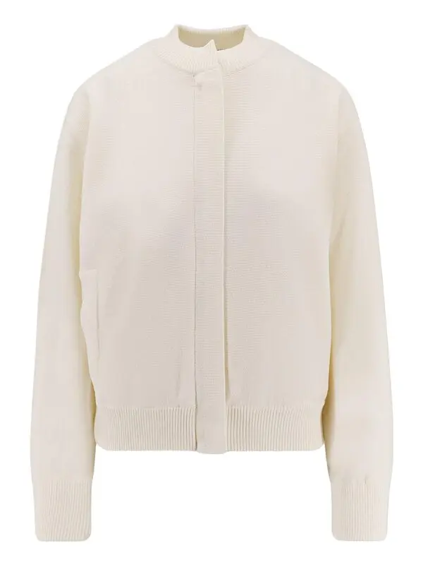Max Mara Pelago Virgin Wool Cardigan - White