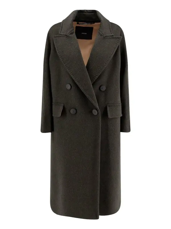 Max Mara Angus Alpaca And Cashmere Coat - Grey