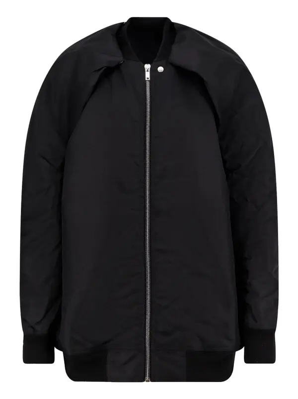 Rick Owens Convertible Jumbo Peter Flight Recycled Nylon Jacket - Black