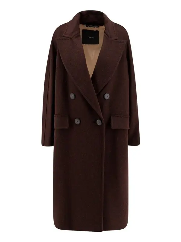 Max Mara Angus Cashmere And Alpaca Coat - Brown