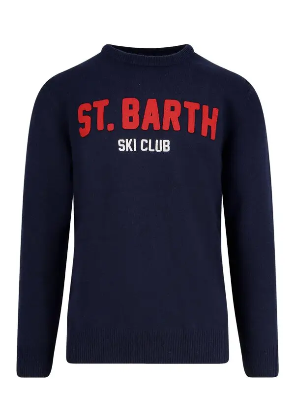 MC2 SAINT BARTH Heron Wool Blend Sweater - Blue