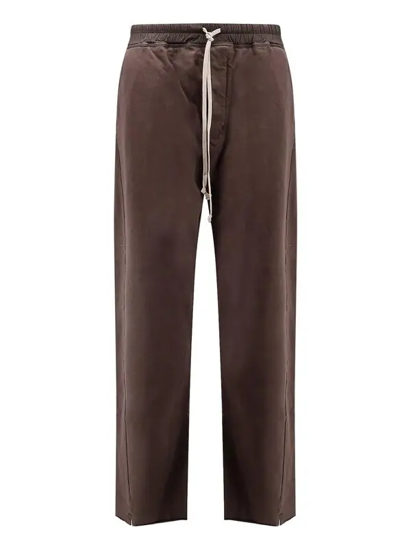 Rick Owens Berlin Drawstring Organic Cotton Trousers - Brown
