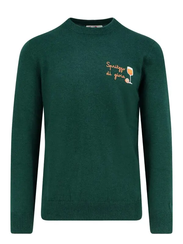 MC2 SAINT BARTH Heron Light Embry Wool Blend Sweater - Green