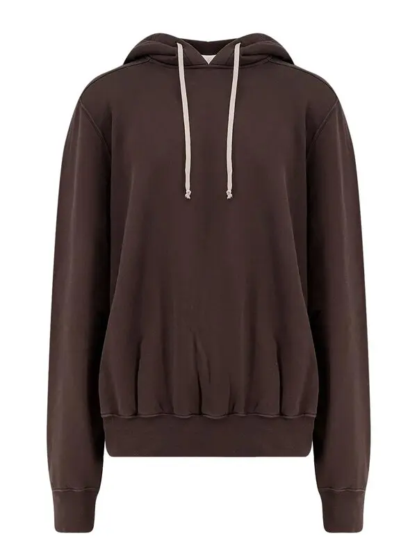 Rick Owens Oversized Organic Cotton Hoodie - Brown