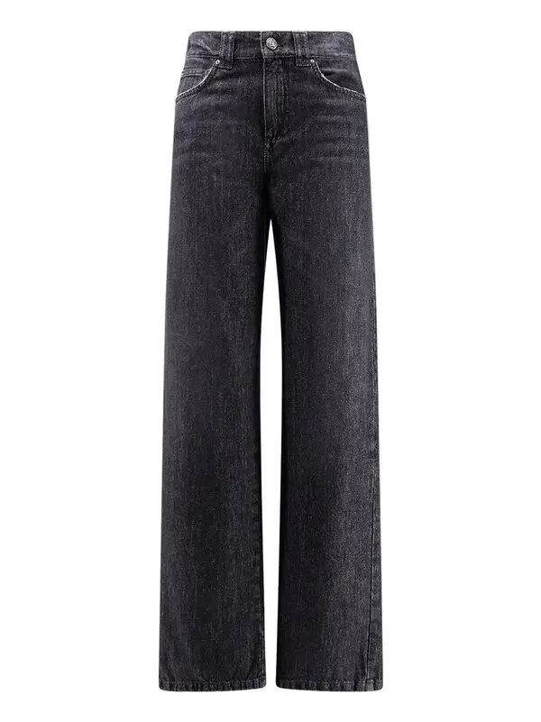 STELLA MAXWELL X MARELLA Five-pocket Straight Leg Jeans - Black