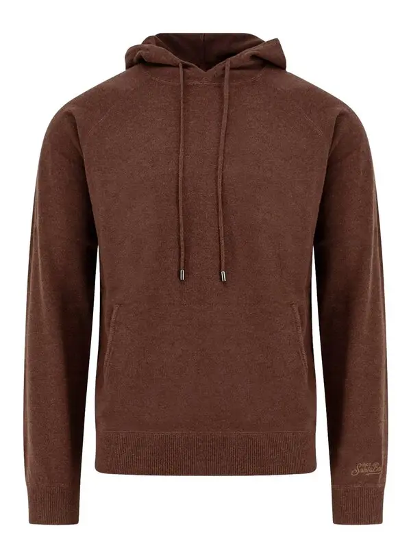 MC2 SAINT BARTH Willbur Wool Hooded Sweater - Brown