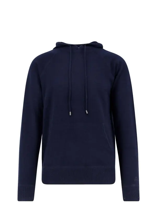 MC2 SAINT BARTH Willbur Wool Hooded Sweater - Blue