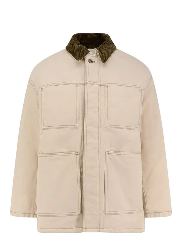 Ami Padded Denim Jacket - White
