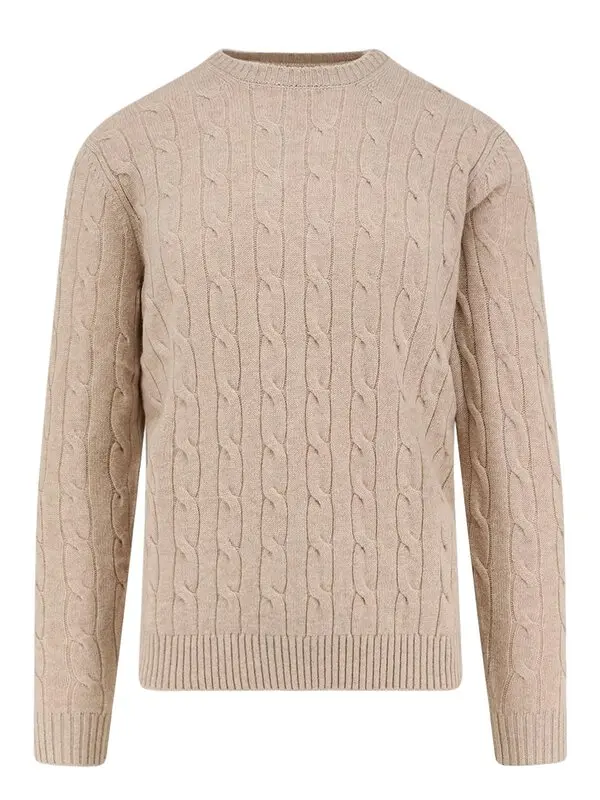 MC2 SAINT BARTH Regent Braid Wool Sweater - Beige