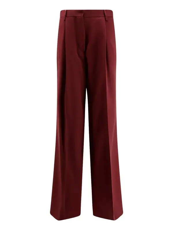 Dries Van Noten Portias Wool Trousers - Red