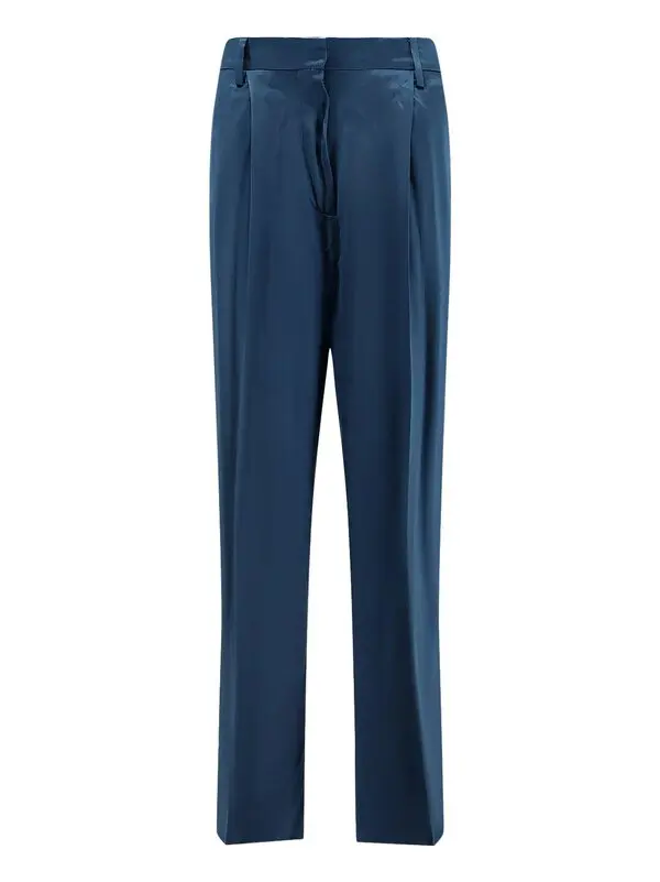 Dries Van Noten Portias Satin Trousers - Blue